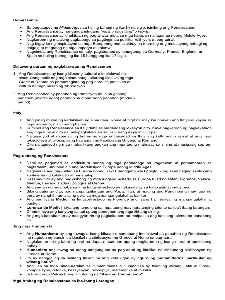 Lesson Plan 2 Renaissance | PDF