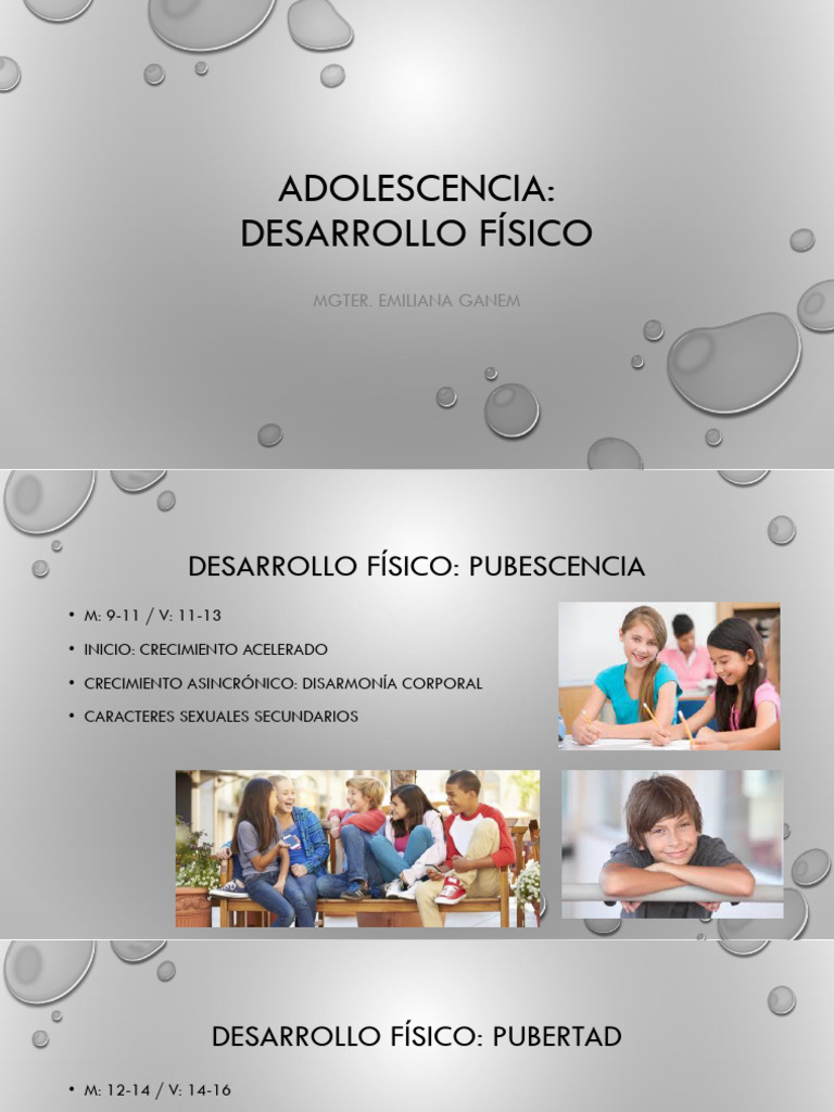 Adolescencia - Desarrollo Físico | PDF