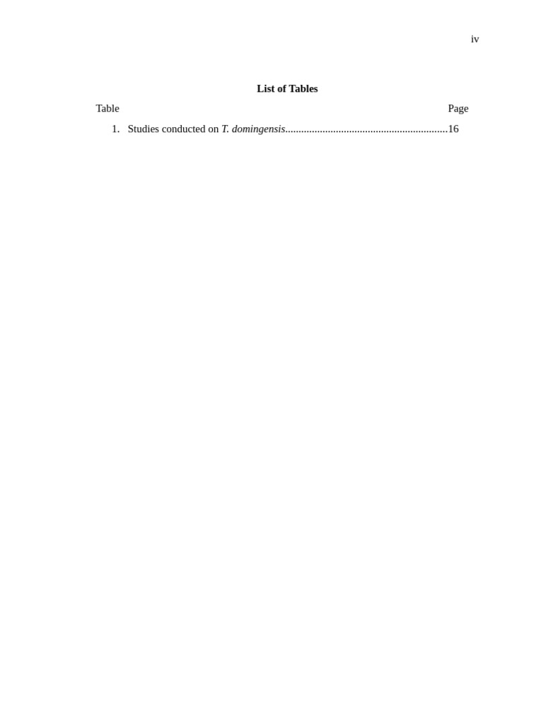 List of Tables & Figures | PDF