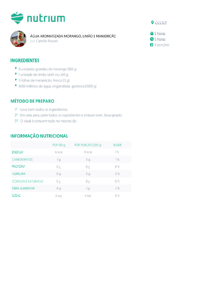 Aguasaborizada Morango | PDF