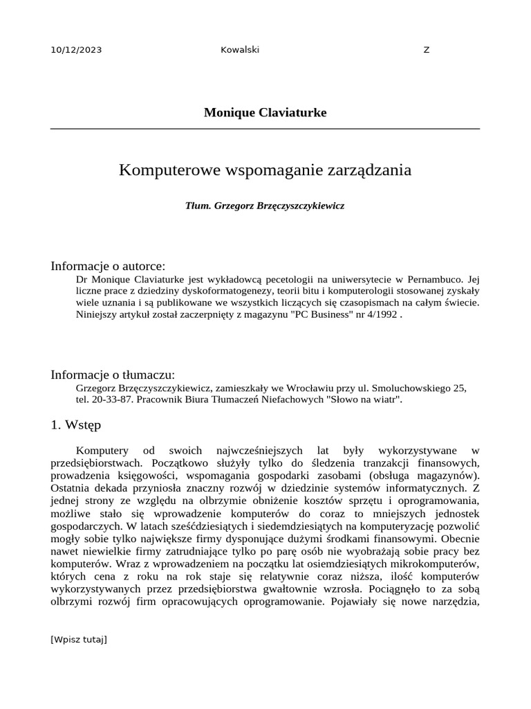 TI - pl.Word.W1-W6 P2 | PDF