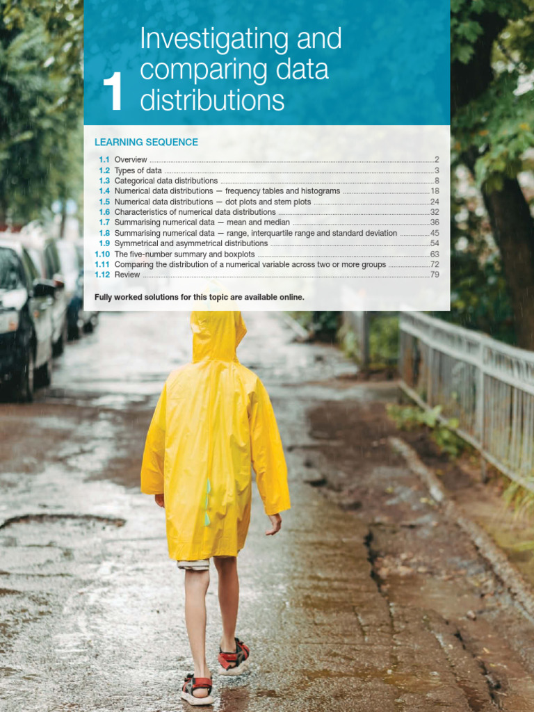 C 01 Investigating and Comparing Data Distributions | PDF | Level Of Measurement | Categorical ...