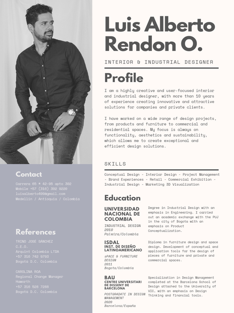 ENG HV Luis Alberto Rendon O. | PDF | Design | Innovation