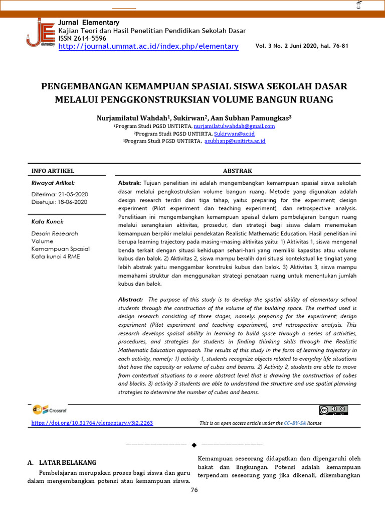 Kemampuan Spasial | PDF