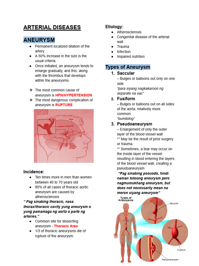 Aneurysm Raynauds Disease | PDF | Angiology | Diseases And Disorders