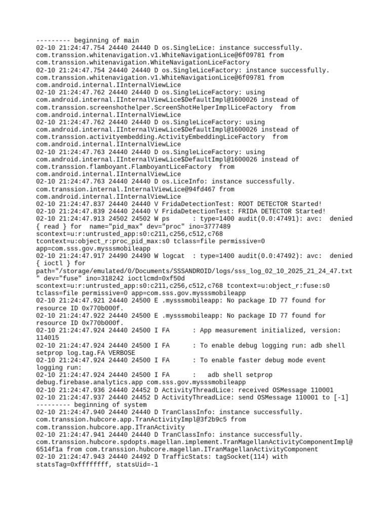 Sss Log 02 10 2025 21 24 47 | PDF | Operating System Technology | Software Engineering
