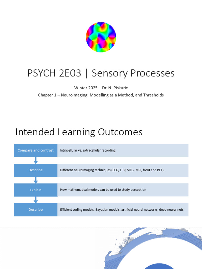 PSYCH 2E03 - Lecture 3 - Neuroimaging, Computational Methods and Thresholds | PDF ...