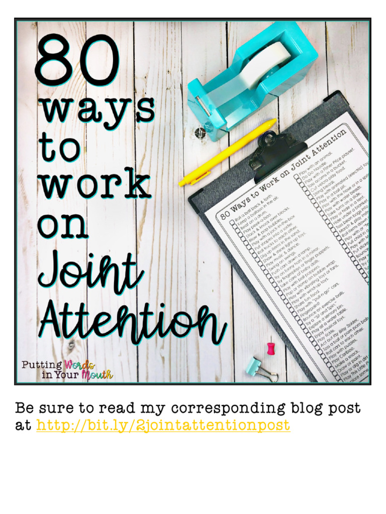 Activities For Joint Attention | PDF | Toys | Digital Millennium ...