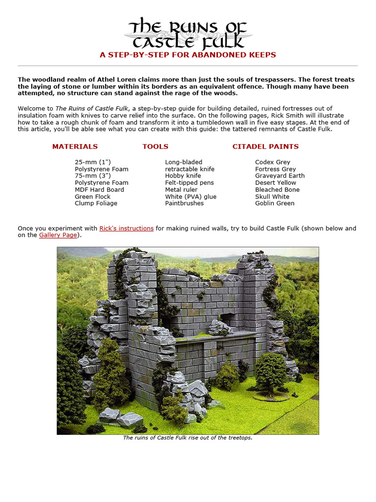 Wood Elves | PDF | Paint | Trees