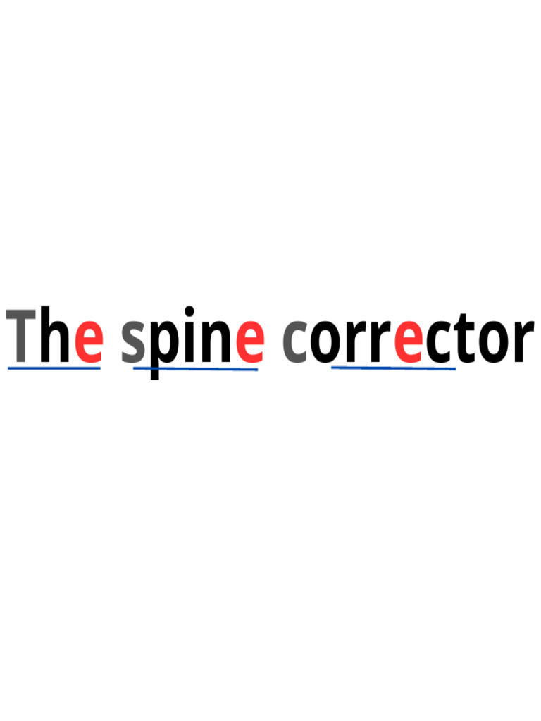 The Spine Corrector | PDF