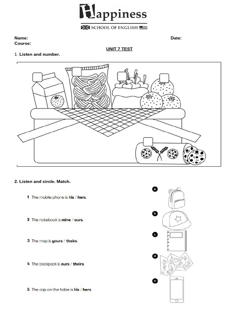 Unit 7 Test-Bright Ideas 2 | PDF