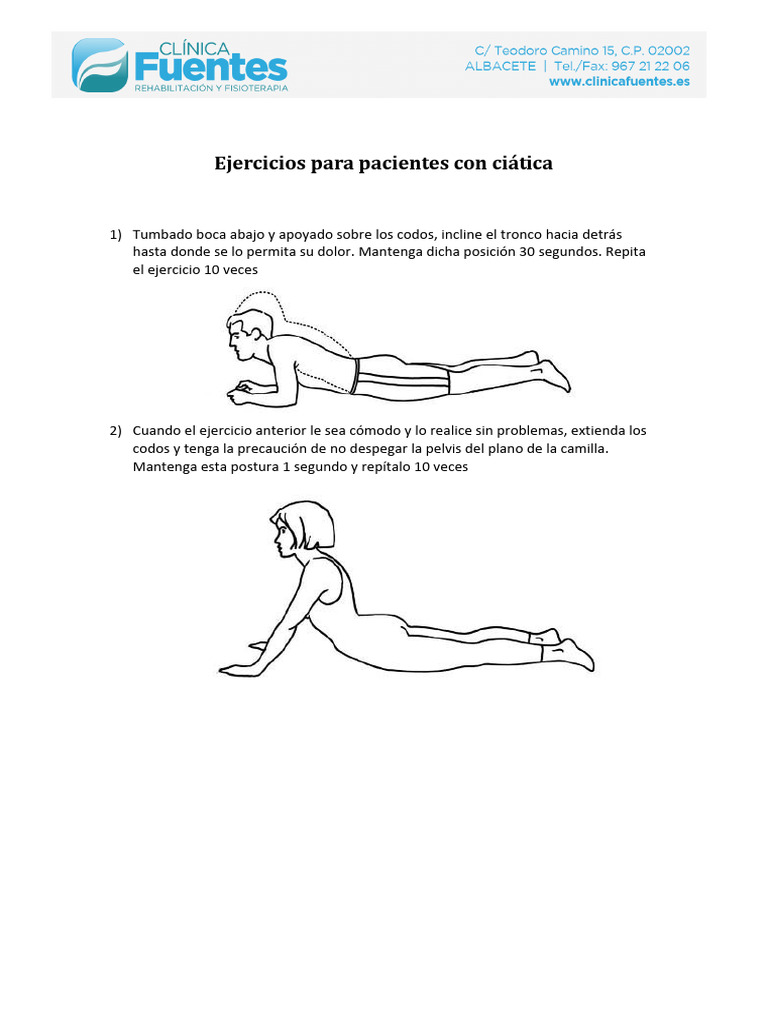 Ejercicios para Pacientes Con Ciatica | PDF