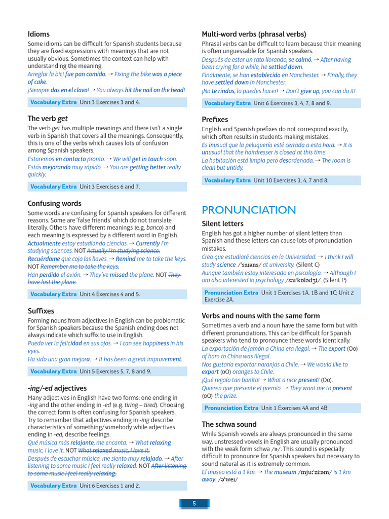 Common Errors Spanish Speakers_3 | PDF | English Language | Syntax