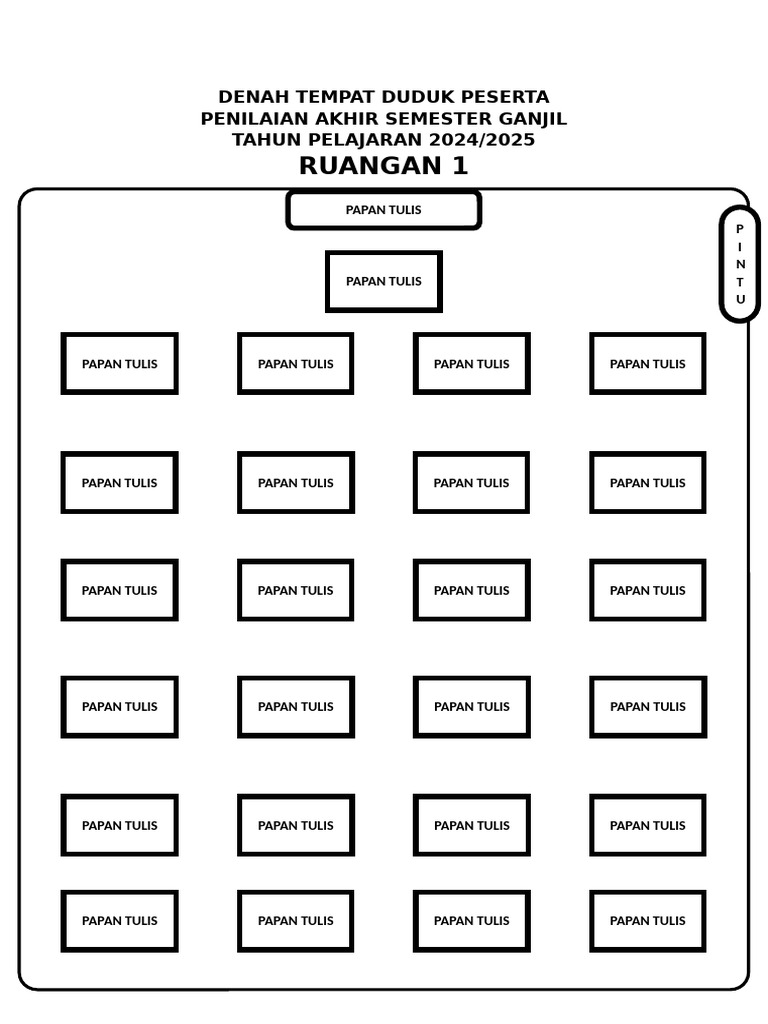 Denah Tempat Duduk Peserta | PDF