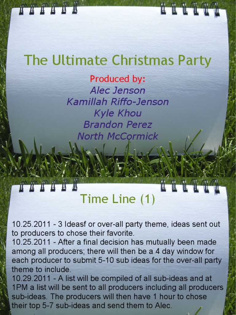 The Ultimate Christmas Party | PDF | Business