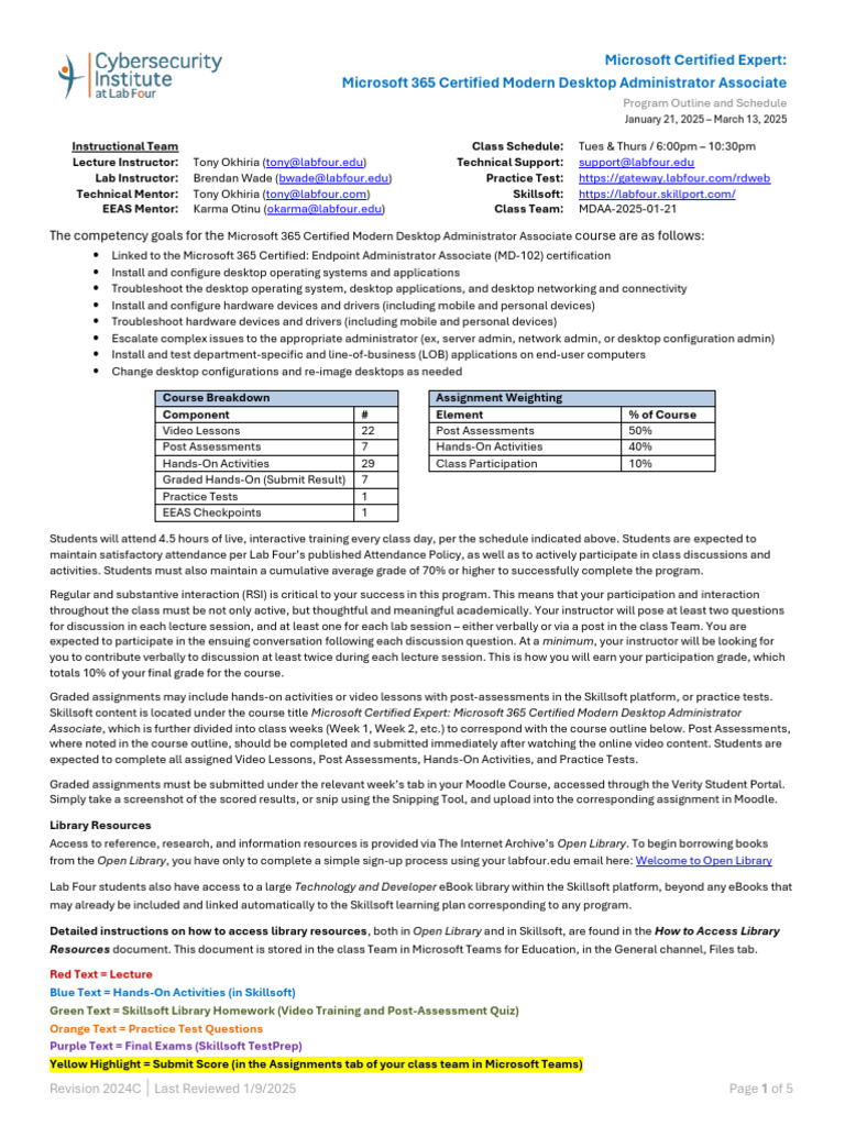 Syllabus For MDAA-2025!01!21 | PDF | Windows 10 | Microsoft Windows