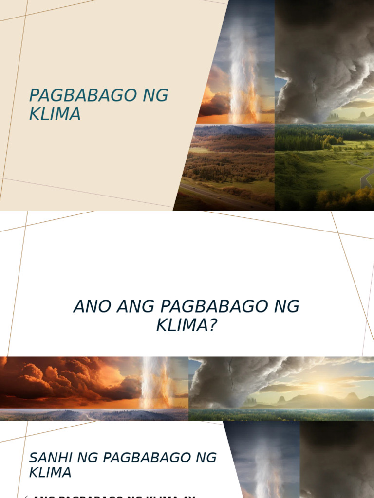Aralin 3 - Pagbabago NG Klima | PDF