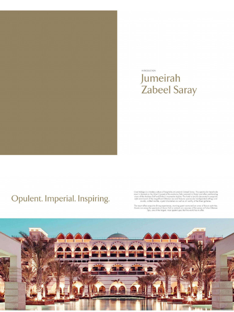 Jumeirah Zabeel Saray | PDF