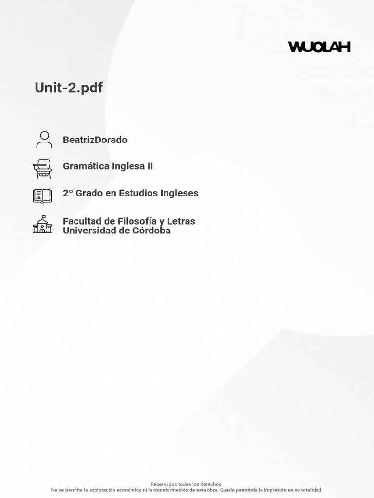 Wuolah Premium Unit 2 | PDF | Word | Morphology (Linguistics)