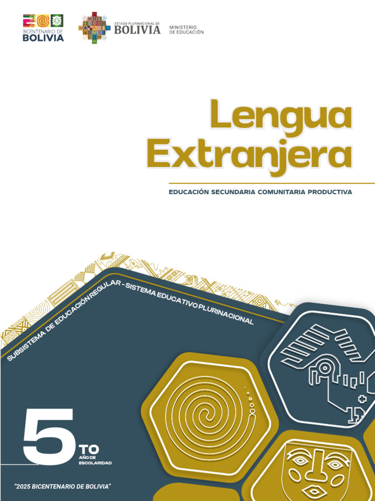 5to Año de Escolaridad - Lengua Extranjera Inglés (2025) | PDF