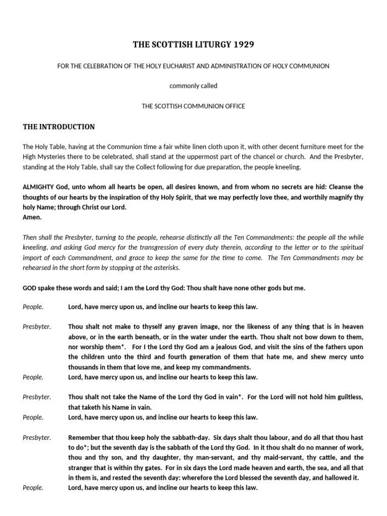 Scottish Prayer for the Dead | PDF | Eucharist | Lord's Prayer