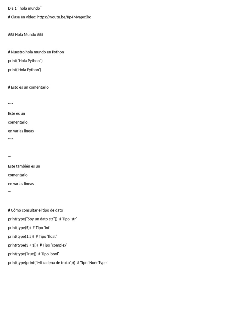 Codigos Clase 10 Hrs Python | PDF | Python (lenguaje de programación ...