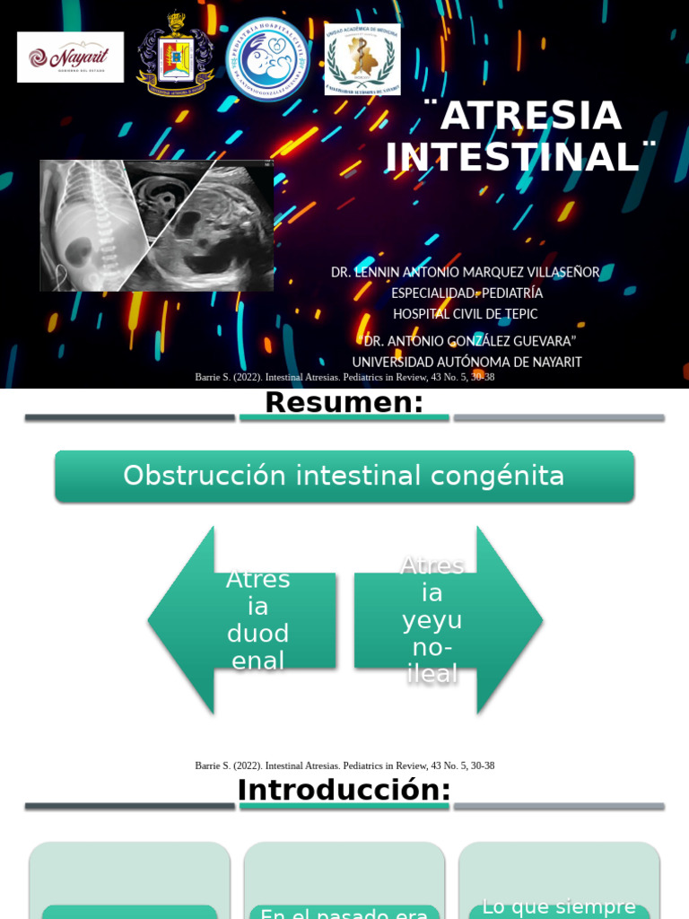 Atresia intestinal¨ | PDF | Enfermedades y trastornos | Gastroenterología