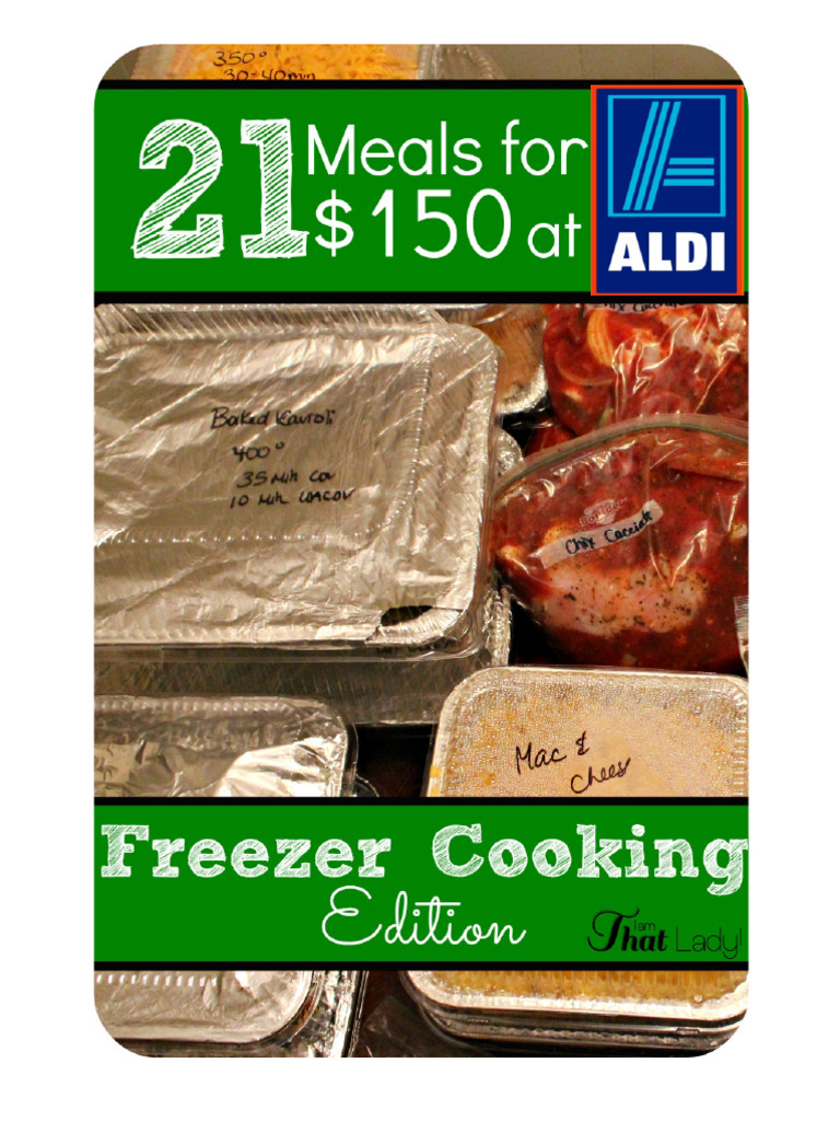 Aldi Meal Planning Pack - Freezer Cooking | PDF | Pasta | Macaroni And ...