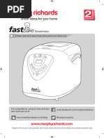 Morphy Richards Breadmaker Manual | PDF | Flour | Breads