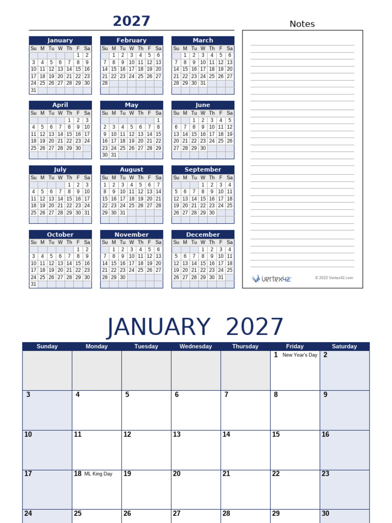 2027-calendar | PDF | Easter | Entertainment Events