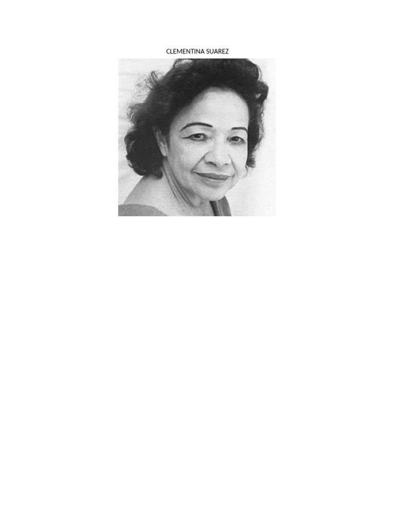 Clementina Suarez | PDF