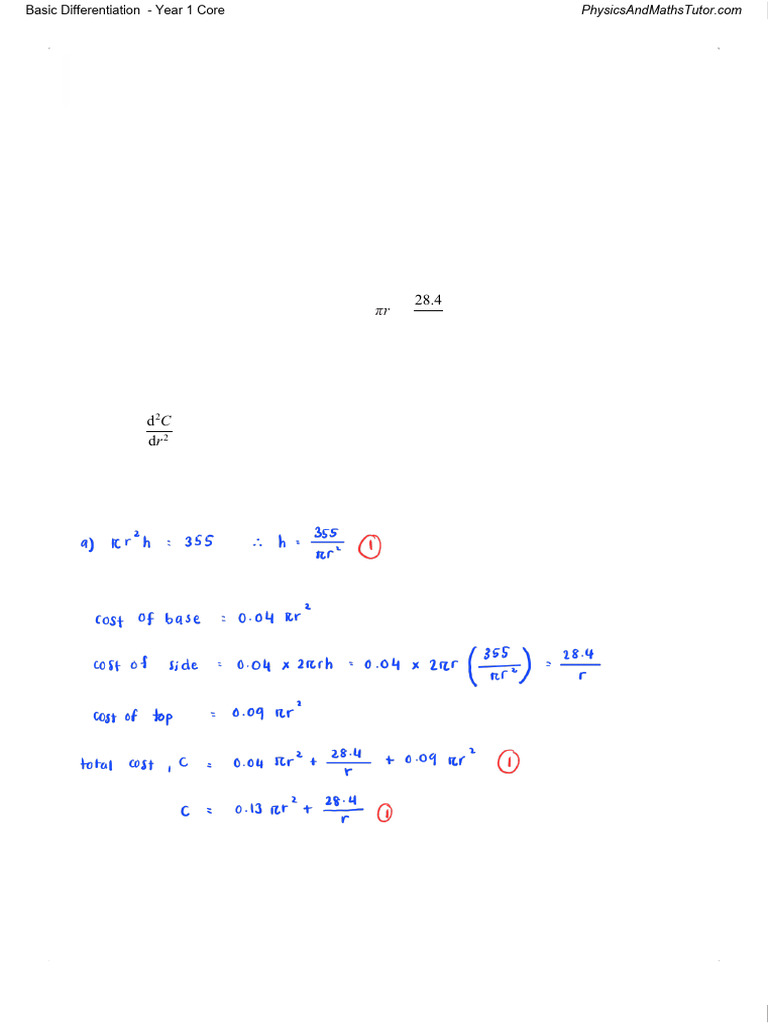 Basic Differentiation MA | PDF | Equations | Mathematical Analysis