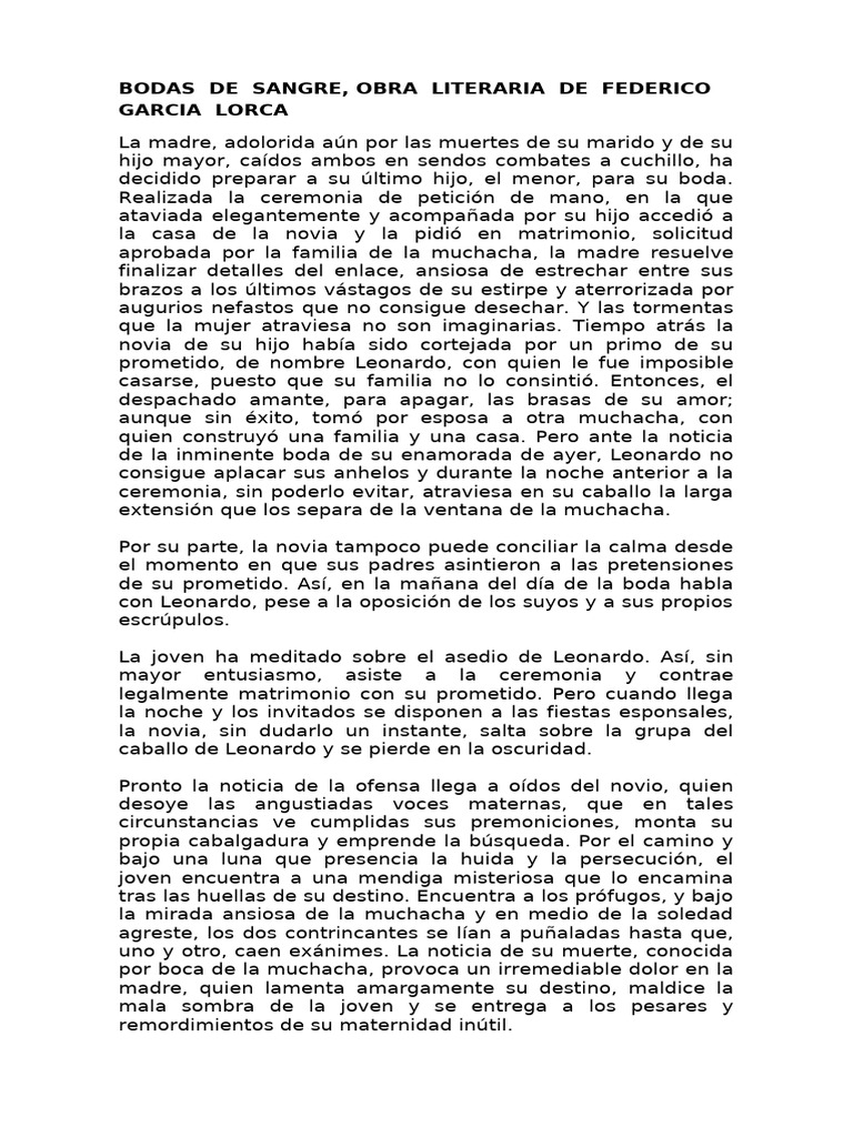 Bodas de Sangre | PDF