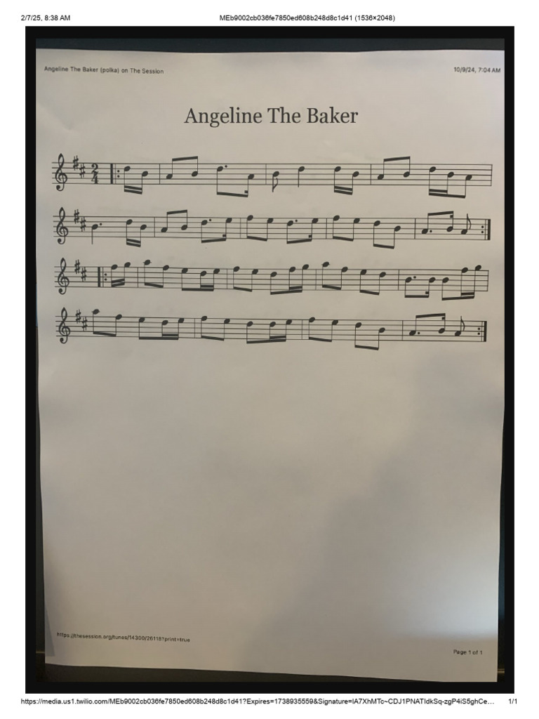 Angeline The Baker | PDF
