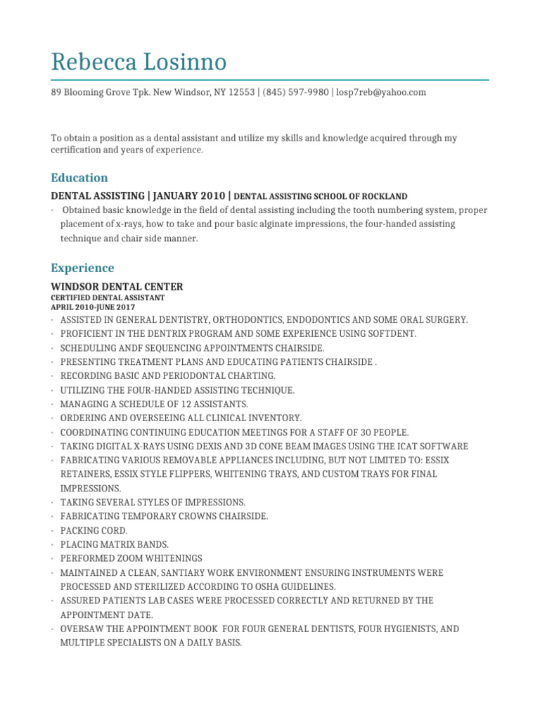 Rebecca Resume 06232017 | PDF