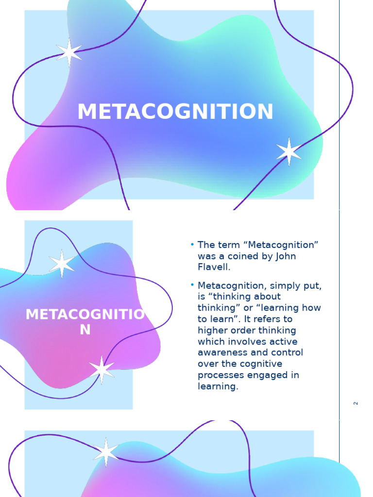 METACOGNITION-LECTURE | PDF | Metacognition | Learning