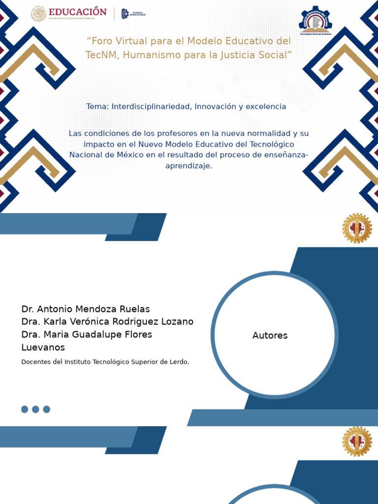 Foro Virtual para El Modelo Educativo Del TecNM, Humanismo para La Justicia Social | PDF ...