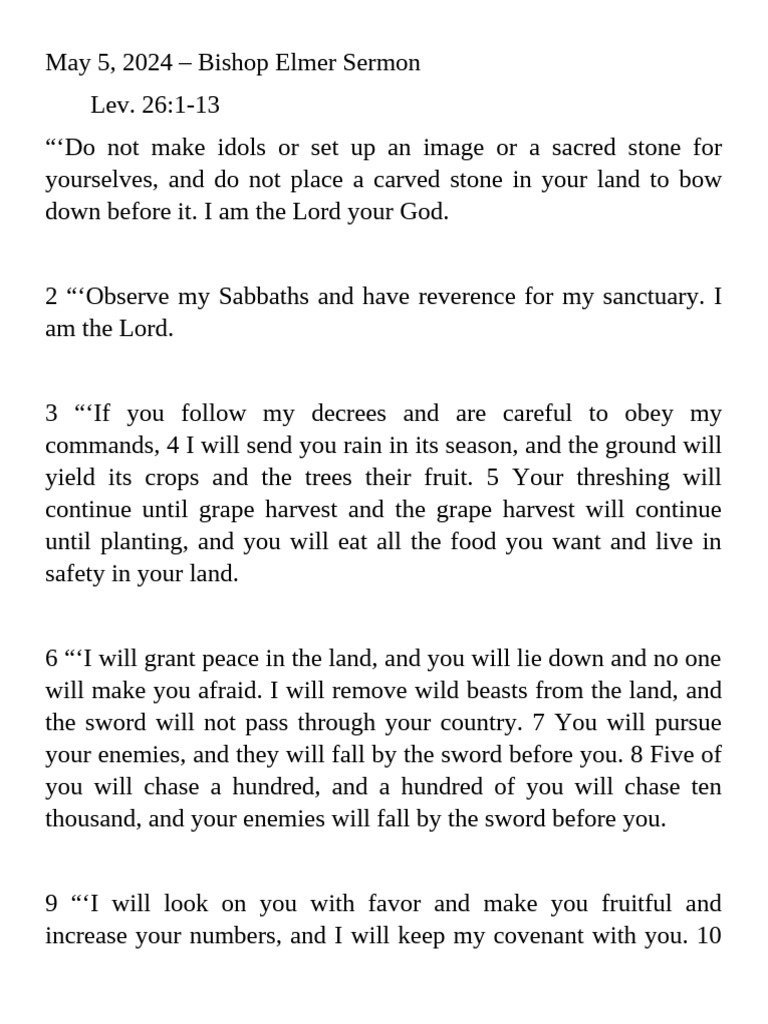 Bishop Noy, May 5 | PDF | Torah | Weekly Torah Readings