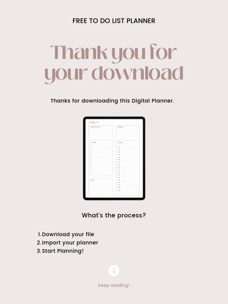 Free To Do List Planner Instructions | PDF
