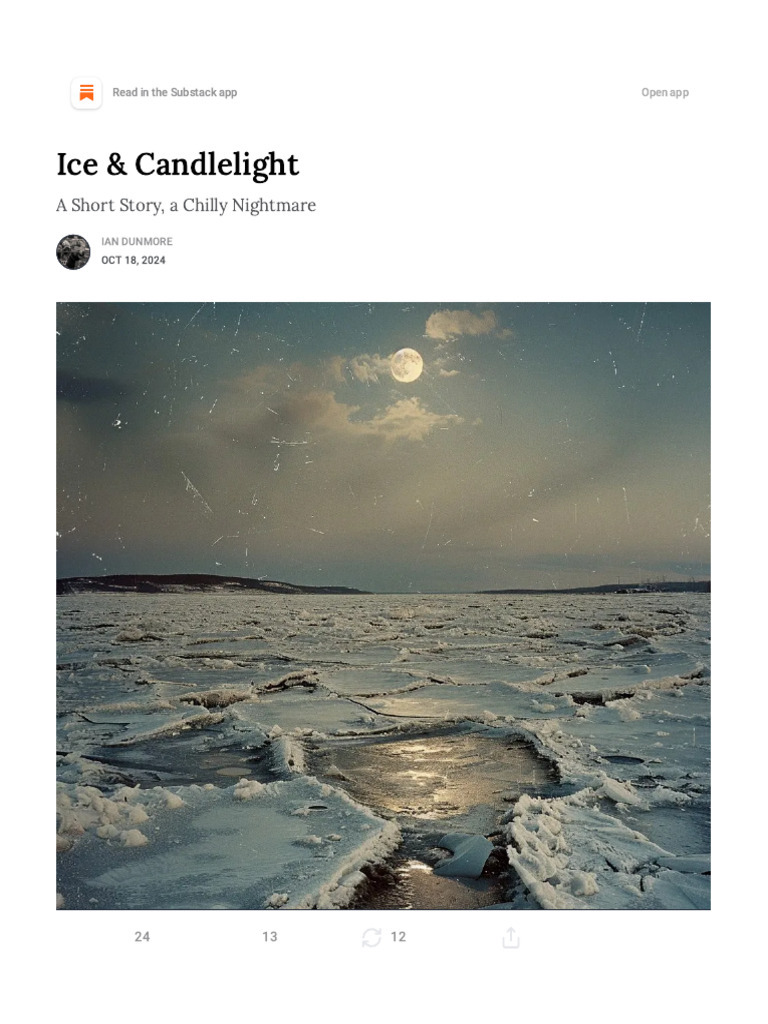 Ice & Candlelight - by Ian Dunmore - Dunmore Dispatc | PDF
