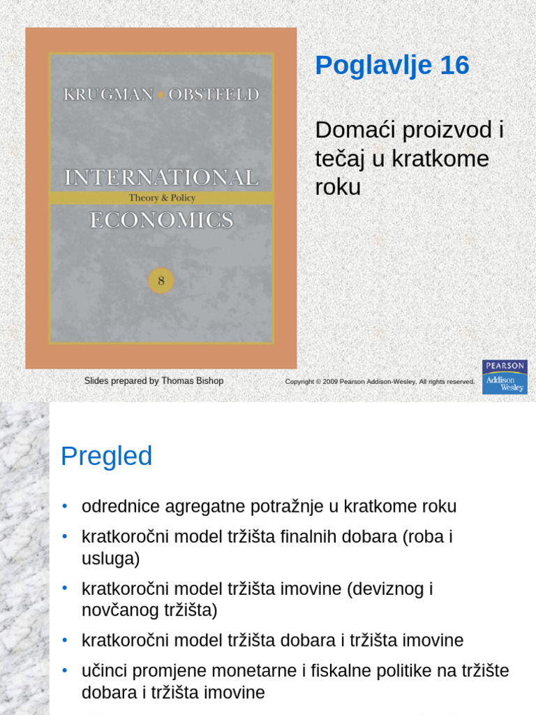 Predavanje 11. Domaći Proizvod I Tečaj U Kratkome Roku - 2023 - 2024 | PDF