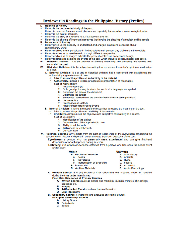 Riph Reviewer PDF Free | PDF