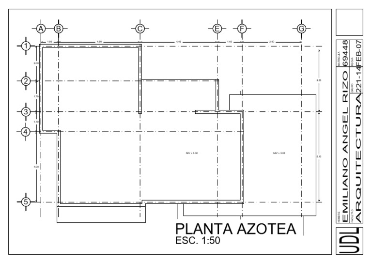 PLANTA AZOTEA DOBLE CARTA EMILIANO | PDF
