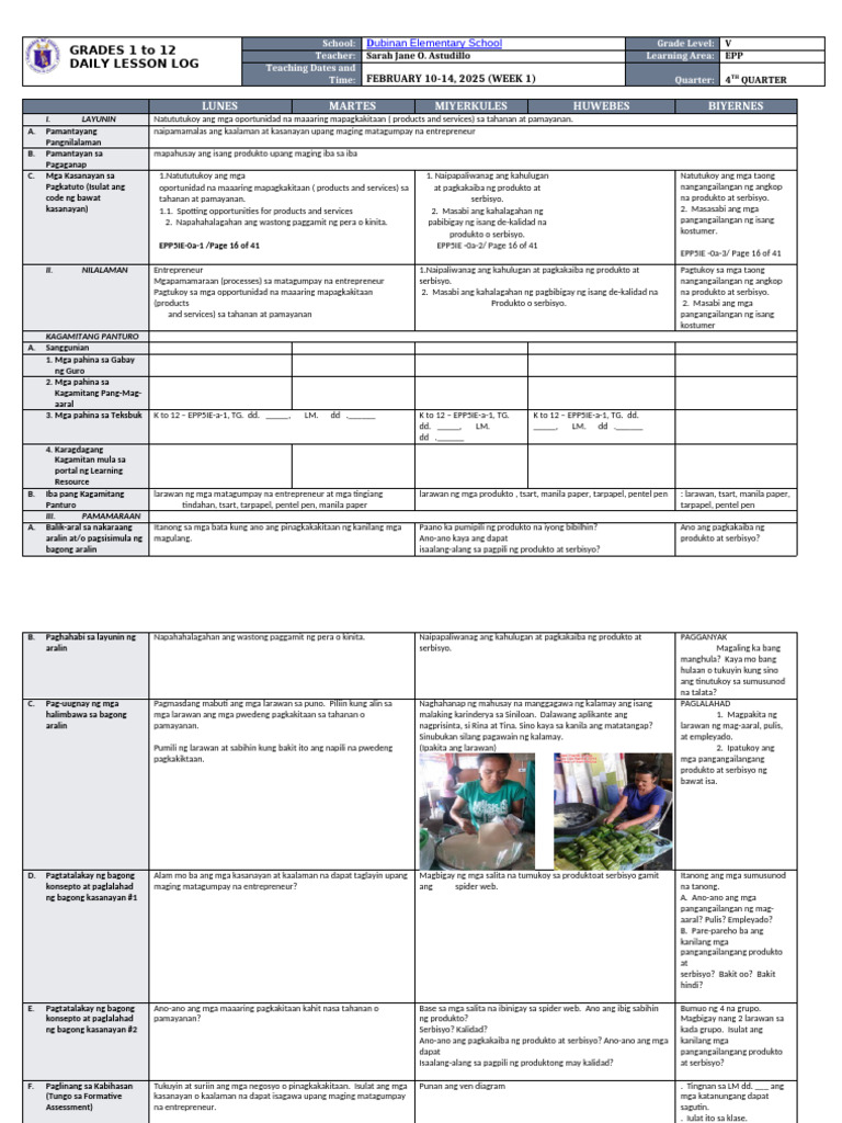 DLL_EPP 5_Q4_W1 (1) | PDF