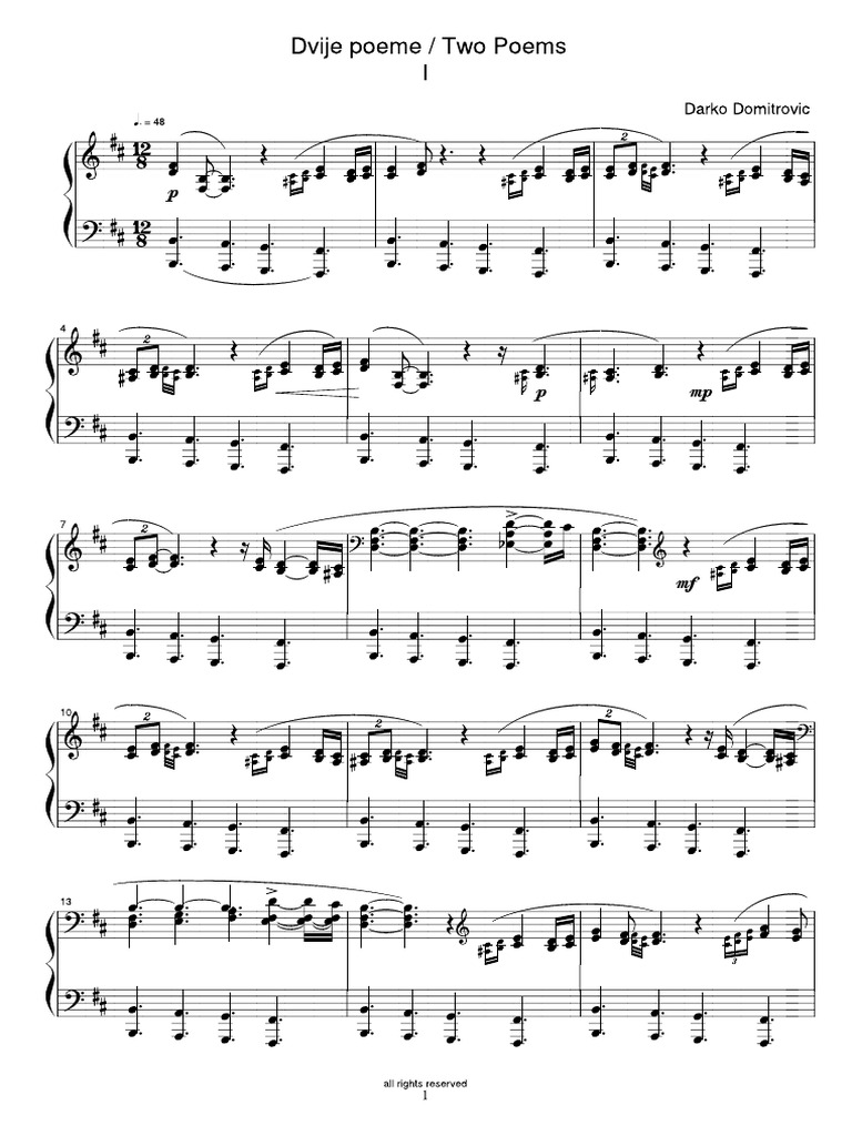 Domitrović Poema Br.1 | PDF