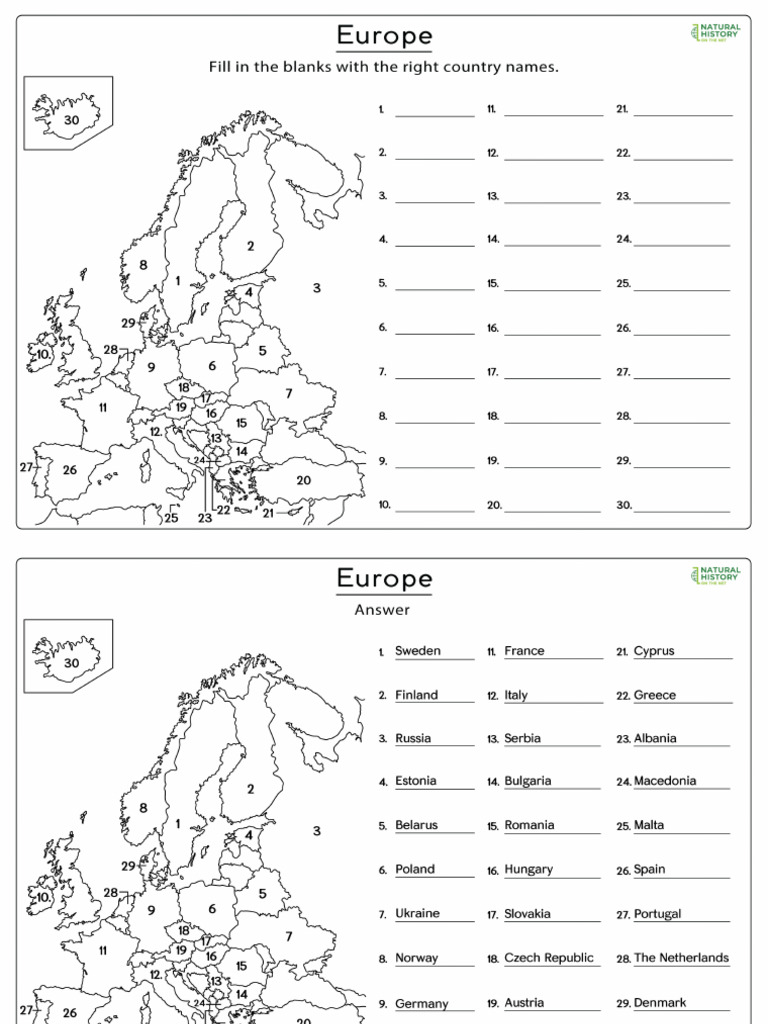 blind map europe | PDF