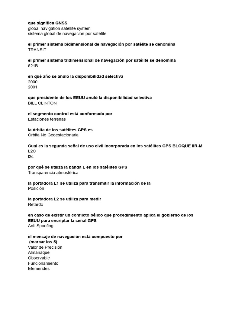 Foto Examen LLLLL | PDF | Sistema de Posicionamiento Global | Navegación