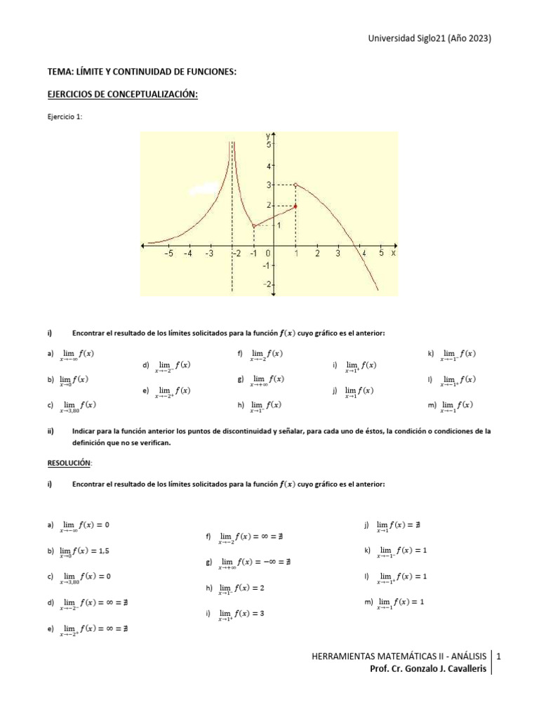 GUIA de PRACTICOS 3 (Resol Lim y Cont Parte 1) | PDF | Matemáticas ...