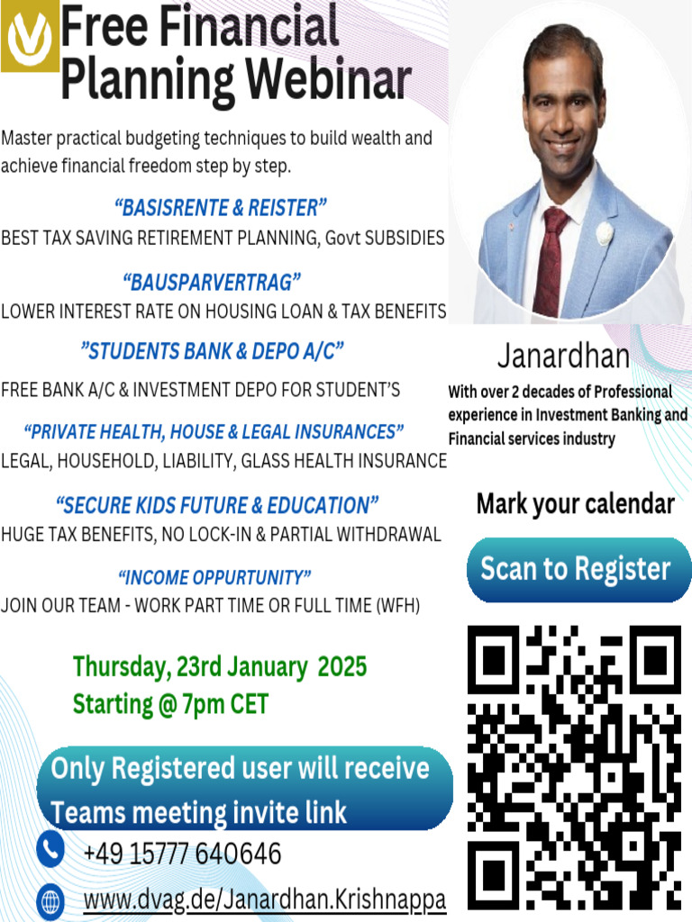 Financial webinar Flyer | PDF