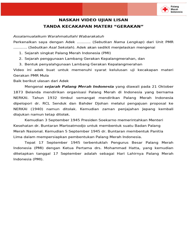 Sejarah dan Penyalahgunaan Lambang PMI | PDF